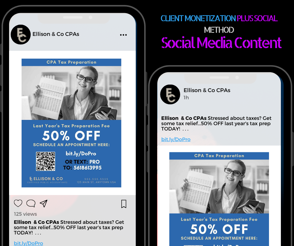 Pro Client Monetization Plus Social Media Content - Client Acquisition and Retention System